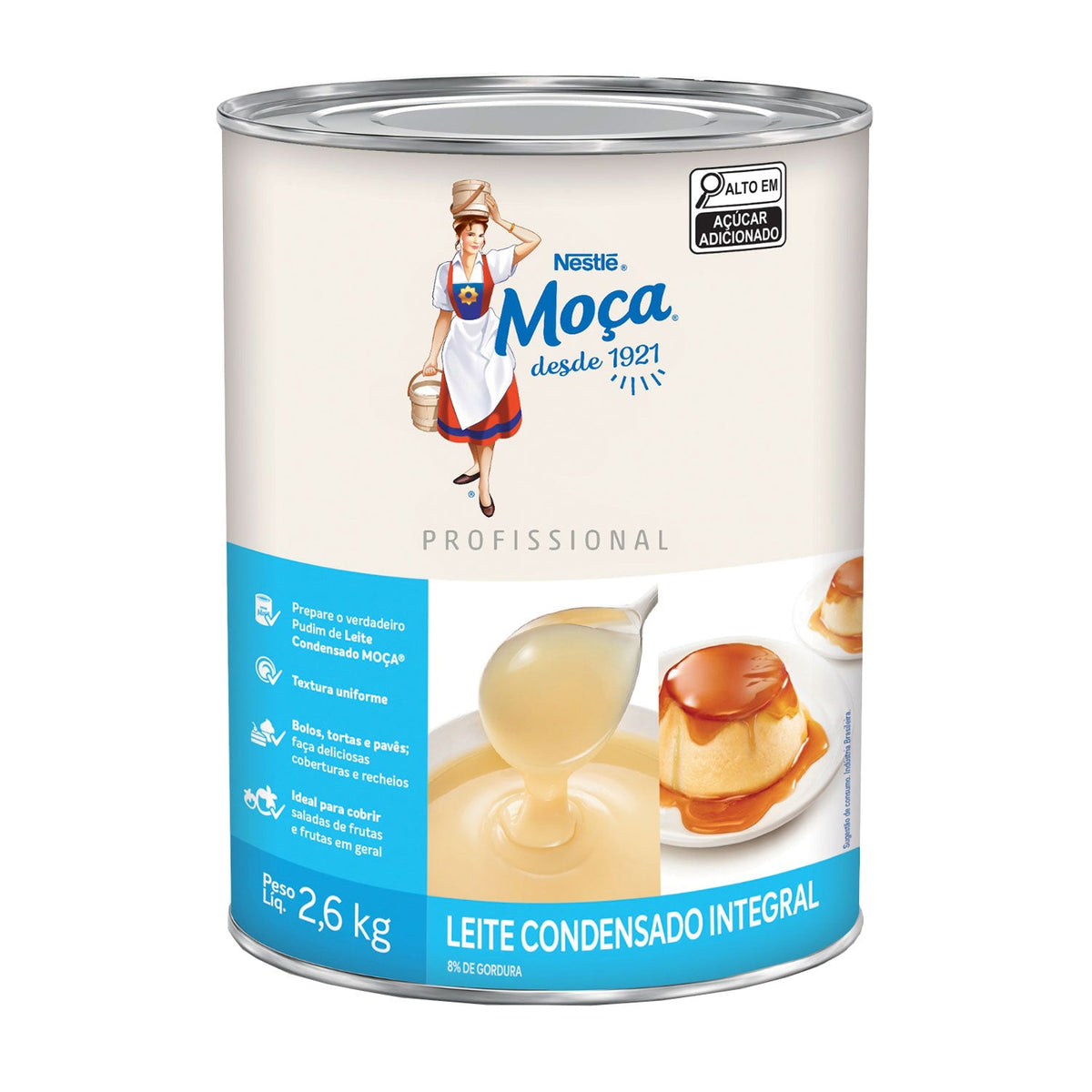 Leite Condensado Moça 2,6KG - Nestlé – Chefon