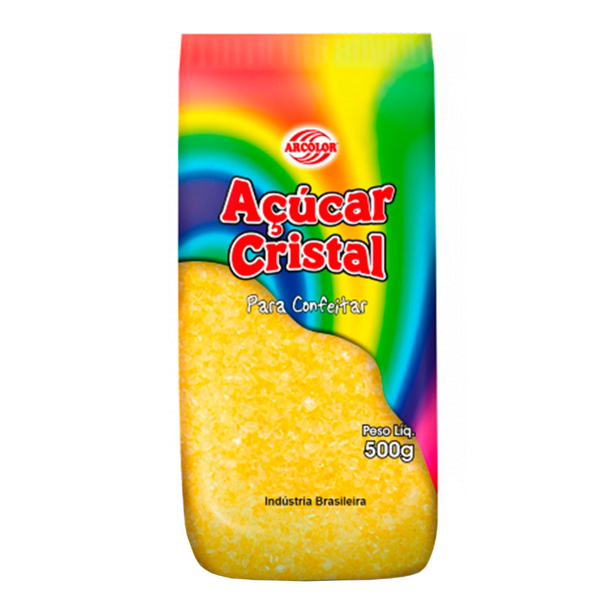 Açúcar Cristal Amarelo 500g - Arcolor – Chefon