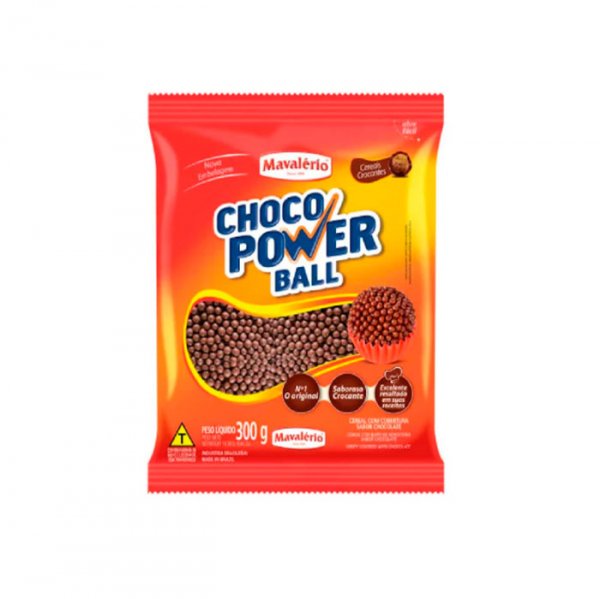 Choco Power Ball Micro Chocolate Preto - 300G - Mavalério – Chefon